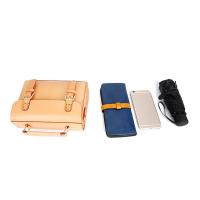 China Polyester Lined Retro Cowhide Crossbody Bag First Layer Vegetable Tanned Leather 30cm for sale