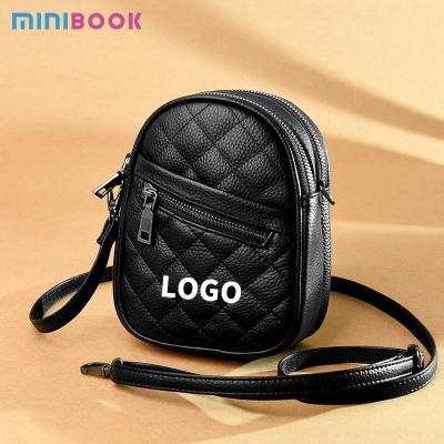 China Genuine Leather Small Square Shoulder Bag Women Casual Versatile Daily Use 2024 for sale