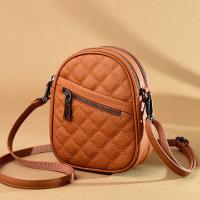 China Genuine Leather Small Square Shoulder Bag Women Casual Versatile Daily Use 2024 for sale