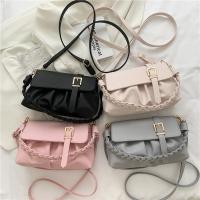 China Fashion Weave Crossbody Leather Chain Bag for Women High Quality 120cm Strap for sale
