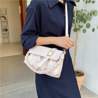 China Fashion Weave Crossbody Leather Chain Bag for Women High Quality 120cm Strap for sale