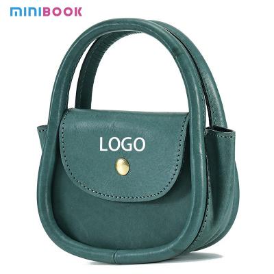 China First Layer Cowhide Single Shoulder Lipstick Bag Zipper Closure Street Fashion for sale