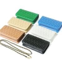 China Genuine Leather Sheepskin Pleated Chain Crossbody Bag Low MOQ Mix Models for Women for sale