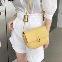 China Genuine Leather Semi-Circle Saddle Bag for Women Custom Logo 2024 for sale