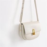 China Genuine Leather Semi-Circle Saddle Bag for Women Custom Logo 2024 for sale