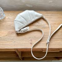 China Korean PU Leather Moon Bag Cute Dumpling Shoulder Messenger Bag for Women 2025 for sale