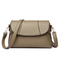 China Custom Logo Vegan PU Leather Lady Purse with Zipper Closure Fashion Handbag for Daily Use for sale