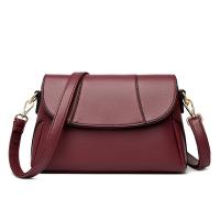 China Custom Logo Vegan PU Leather Lady Purse with Zipper Closure Fashion Handbag for Daily Use for sale