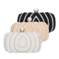 China Custom Logo Ladies Beaded Rhinestone Clutch for Beach Party Bridal Bags 25cm for sale