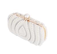 China Custom Logo Ladies Beaded Rhinestone Clutch for Beach Party Bridal Bags 25cm for sale