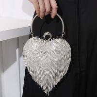 China Crystal Evening Clutch Bag with Tassel Diamond Design for Wedding Daily Use 20cm for sale