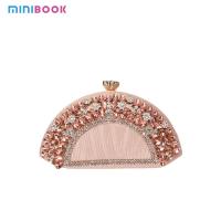 China Custom Logo Diamond Encrusted Evening Bag for Daily Life Low MOQ 20cm for sale