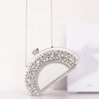 China Custom Logo Diamond Encrusted Evening Bag for Daily Life Low MOQ 20cm for sale