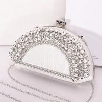 China Custom Logo Diamond Encrusted Evening Bag for Daily Life Low MOQ 20cm for sale
