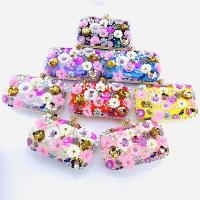 China Handmade Sequin Beaded Flower Crystal Clutch Bag for Ladies 25cm Evening Purse for sale