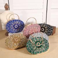 China Sunflower Rhinestone Clutch Evening Bag Crystal Women Handbag Party Purse 25cm for sale