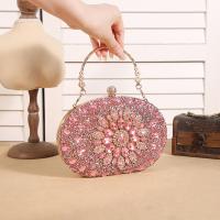 China Sunflower Rhinestone Clutch Evening Bag Crystal Women Handbag Party Purse 25cm for sale