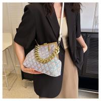 China Ladies Glitter Sequin Click Evening Clutch Purse with Custom Logo Chain 20cm for sale