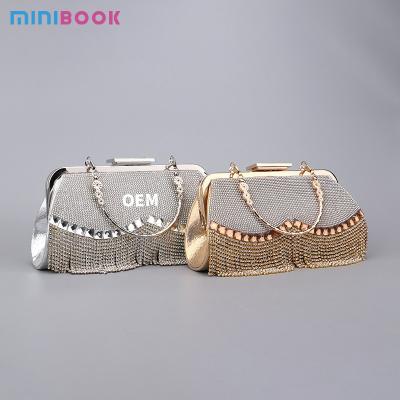 China OEM Rhinestone Leather Handbag for Women 2024 Fashion Crossbody Purse with Custom Logo for sale