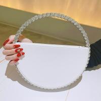 China Luxury Designer Round Dinner Handbag with Stones and Letter Pattern for Women for sale