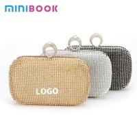 China Luxury Crystal Beaded Evening Bag for Women Diamond Rolling Stones Ladies Handbag 2023 for sale