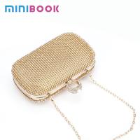 China Luxury Crystal Beaded Evening Bag for Women Diamond Rolling Stones Ladies Handbag 2023 for sale