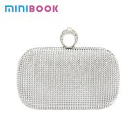 China Luxury Crystal Beaded Evening Bag for Women Diamond Rolling Stones Ladies Handbag 2023 for sale