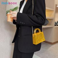 China Multicolor Ice Cracked Acrylic Clutch Bag 14.5x11x6cm for Evening Events Women for sale