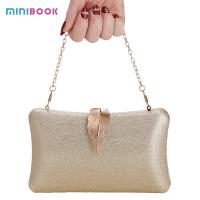 China Minibook Sequin Evening Clutch Bag for Women PU Leather 19.5cm Party Handbag for sale