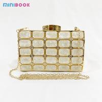China Minibook Acrylic Evening Clutch Bag 17cm Women Party Wedding Chain Shoulder Bag for sale