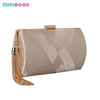 China Custom Bridal Clutch Evening Bag Metal Frame Women Handbag 17.5x11x7cm for sale
