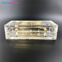 China Acrylic Hand Bag Small Square Transparent Box Bag for Women Chain Crossbody 22cm for sale