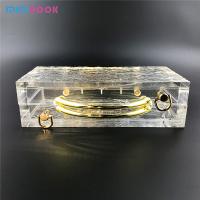 China Acrylic Hand Bag Small Square Transparent Box Bag for Women Chain Crossbody 22cm for sale