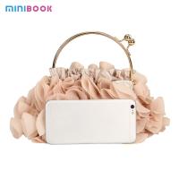 China Minibook Fashion Bride Dress Handbag Luxury Satin Clutch for Women 23cm x 14cm for sale