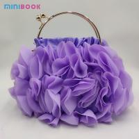 China Minibook Fashion Bride Dress Handbag Luxury Satin Clutch for Women 23cm x 14cm for sale