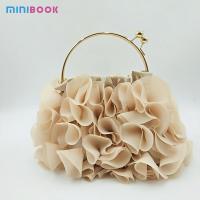 China Minibook Fashion Bride Dress Handbag Luxury Satin Clutch for Women 23cm x 14cm for sale