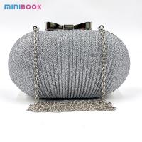 China Polyester Banquet Handbag Women Clutch Shoulder Bag 20cmx6.5cmx13cm Custom Color for sale