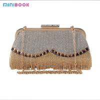 China Crystal Minibook Clutch Handbag for Women Wedding Party 23.5cm Shoulder Bag for sale