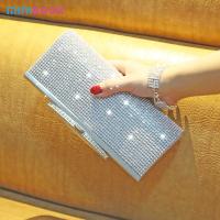 China Minibook Custom Diamond Shoulder Bag 23cm Polyester Evening Party Handbag for sale