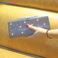 China Minibook Custom Diamond Shoulder Bag 23cm Polyester Evening Party Handbag for sale