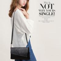 China Genuine Leather Crocodile Pattern Envelope Clutch Bag for Women Fashion Handbag 2023 for sale