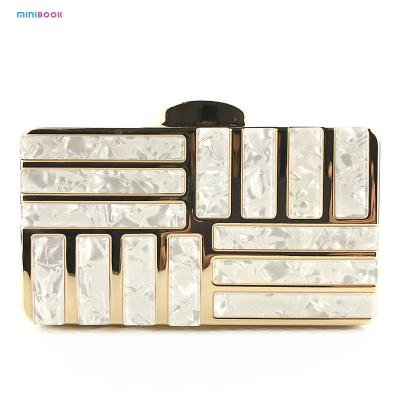 China Small Square Ladies Banquet Clutch Handbag for Mobile Phone Shoulder Bag Party Purse 20x12cm for sale