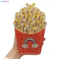 China Metal Rhinestone Chain Evening Bag for Women Party Clutch 20cm x 12cm for sale
