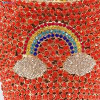 China Metal Rhinestone Chain Evening Bag for Women Party Clutch 20cm x 12cm for sale
