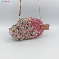 China Women's Luxury Metal Crossbody Bag Rhinestone Wallet Coin Purse with Chain 20cm for sale