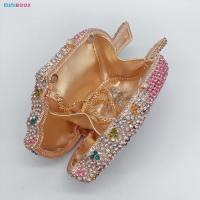 China Women's Luxury Metal Crossbody Bag Rhinestone Wallet Coin Purse with Chain 20cm for sale