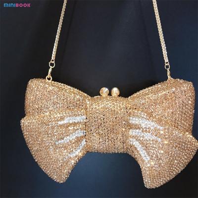 China Crystal Evening Clutch Bag Full Diamond Banquet Handbag with CANDY Pattern 20cm for sale