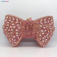 China Crystal Evening Clutch Bag Full Diamond Banquet Handbag with CANDY Pattern 20cm for sale