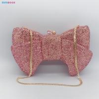 China Crystal Evening Clutch Bag Full Diamond Banquet Handbag with CANDY Pattern 20cm for sale
