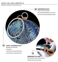 China Round Ball Gold Glitter Crystal Luxury Hand Purse Diamond Metal Woman Ball Clutch Bag 20cm for sale
